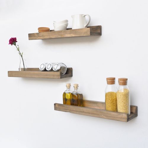 Aa068 Walnut Wall Shelf