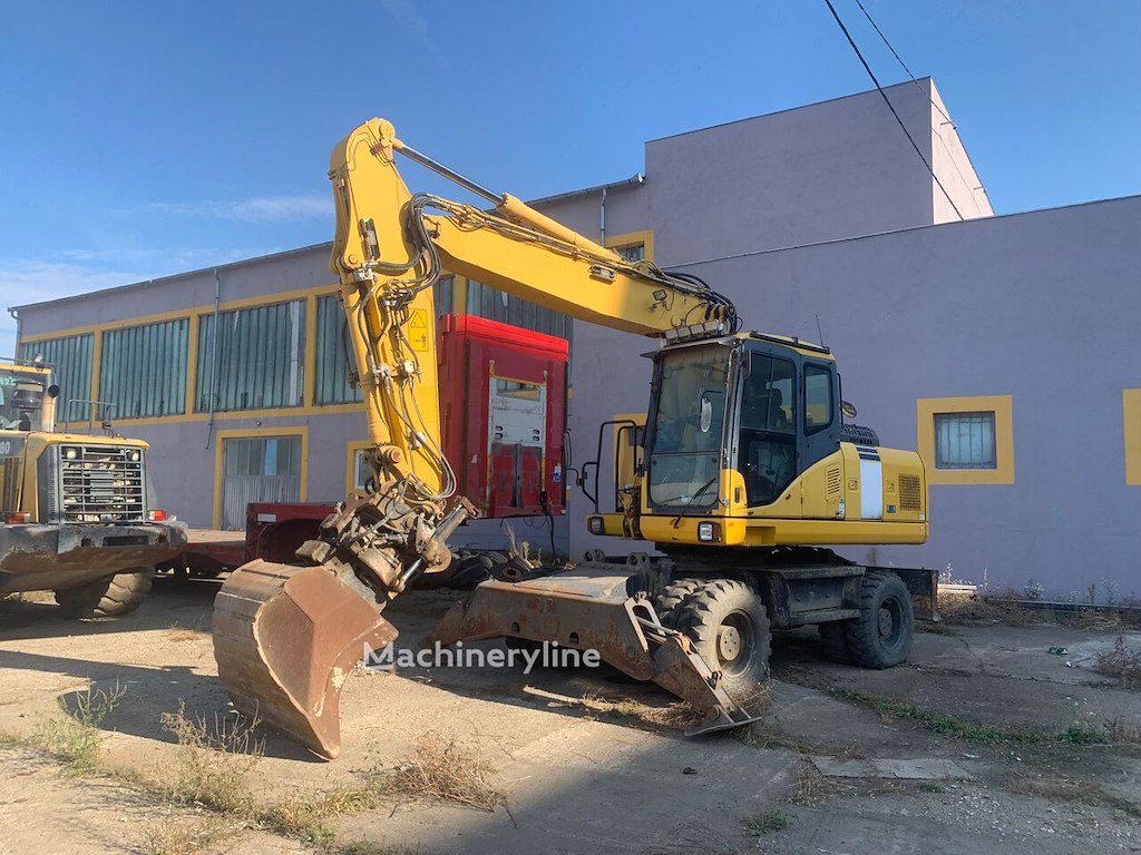 Komatsu PW180-E0+Engcon Rototilt bager točkaš