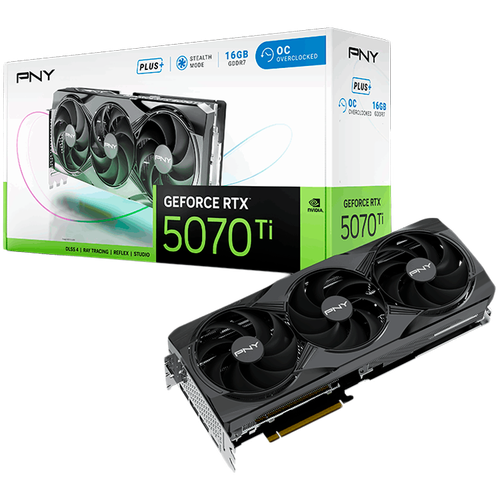 PNY Video Kartica NVidia GeForce RTX 5070 Ti 16GB Overclocked Triple Fan Plus DLSS 4