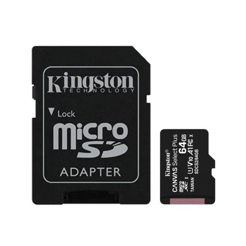 KINGSTON 64GB microSDXC Class10 SDCS3 +adapter