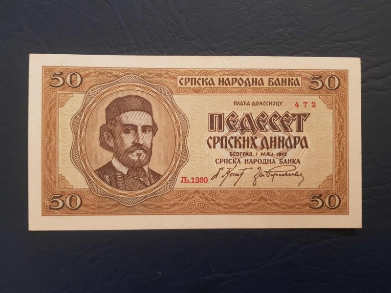 50 dinara 1942