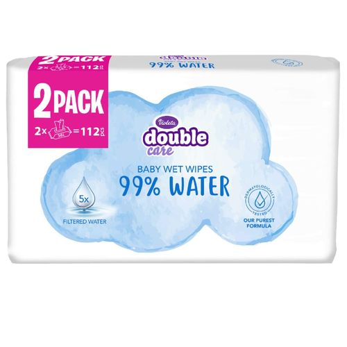 Violeta Baby vlažne maramice Water Care DuoPack