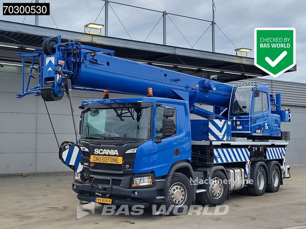 Scania P450 P 8X4 Palfinger/SANY SPC500E Telescopic Crane Retarder Navi dizalica za sve terene