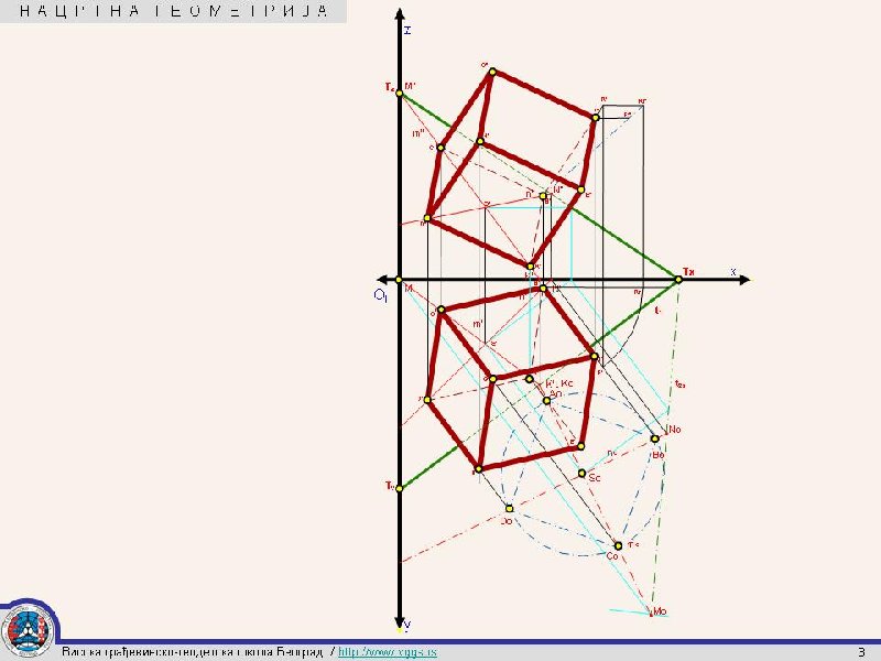 Nacrtna geometrija i perspektiva, časovi