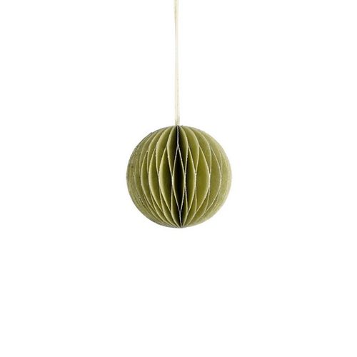 Novogodišnja dekoracija - HANGING PAPER BALL 8cm 1137186 - Light Green - EDL