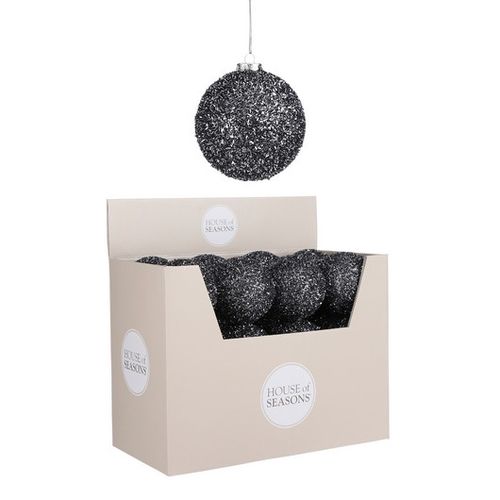 Novogodišnja dekoracija - HANGING BALL 10cm 1101099 - Anthracite - EDL