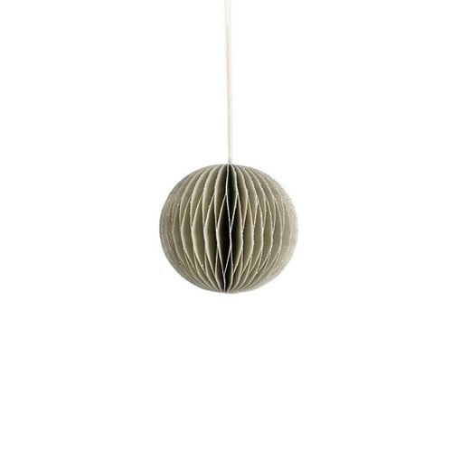 Novogodišnja dekoracija - HANGING PAPER BALL 8cm 1137190 - Light Grey - EDL