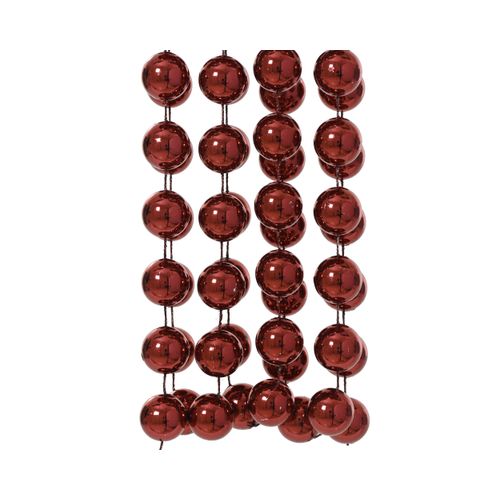 Novogodišnja dekoracija - BEAD GARLAND 2.7m 001712 - Oxblood - KMG