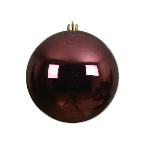 Novogodišnja dekoracija - HANGING BAUBLE 14cm 022735 - Maroon - KMG