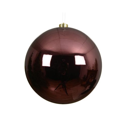 Novogodišnja dekoracija - HANGING BAUBLE 20cm 022742 - Maroon - KMG