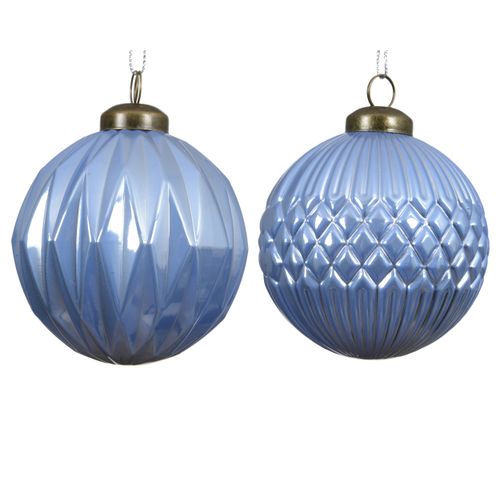 Novogodišnja dekoracija - HANGING BAUBLE 8cm 024883 - Sky blue - KMG