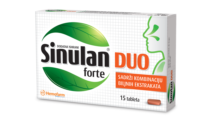 Sinulan Duo Forte tablete, 15 komada