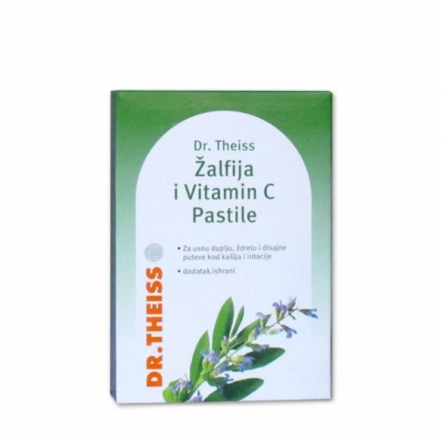 Dr. Theiss žalfija + vitamin C pastile A24