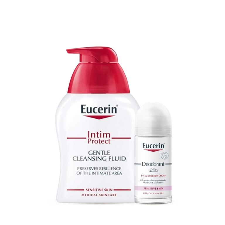 Eucerin losion za intimnu negu i dezodorans pH5 roll-on sa 0% aluminijuma
