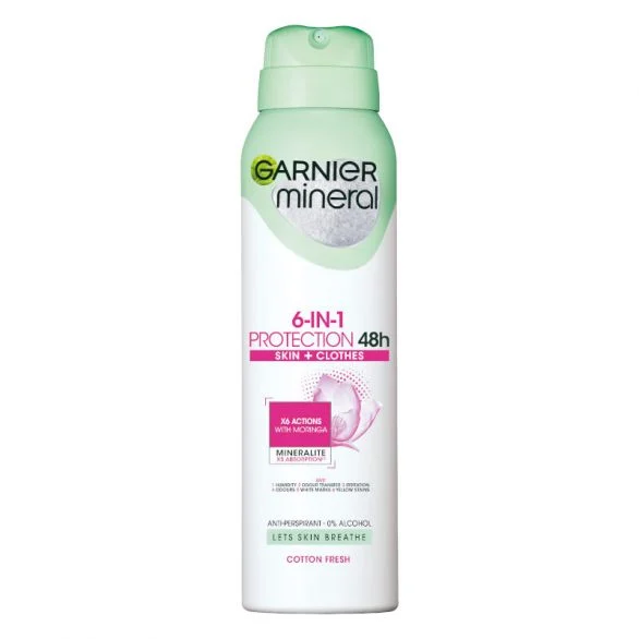 Garnier 6u1 protection cotton deo sprej 150ml