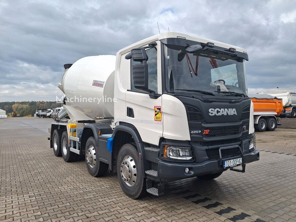 Novi Scania P420 8X4 FML 9 M3 kamion s mešalicom za beton