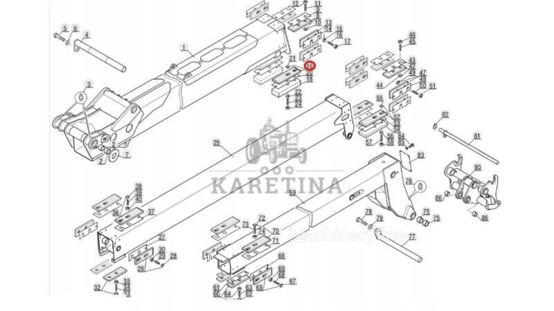 Strela za Manitou bagera-utovarivača