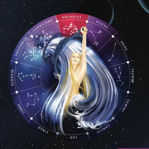 Drvena Zodijak Slagalica - Vodolija