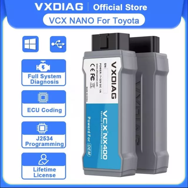 Novo - VXDIAG NANO NX400 Pro USB / WIFI Toyota Lexus OBD2