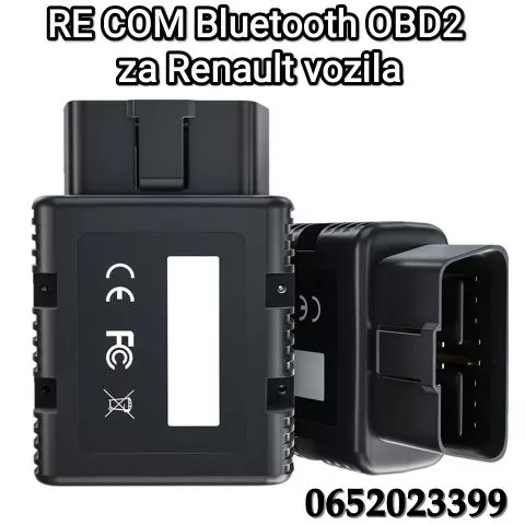 NOVO - RE COM Bluetooth OBD2 za Renault Vozila Srpski jezik