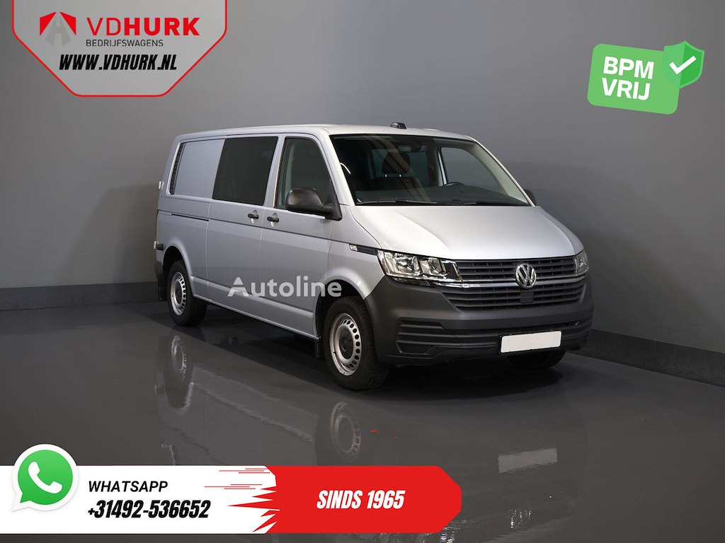 Volkswagen Transporter T6.1 2.0 TDI 150 pk DSG Aut. L2 DC BPM VRIJ! Dubbel minibus furgon