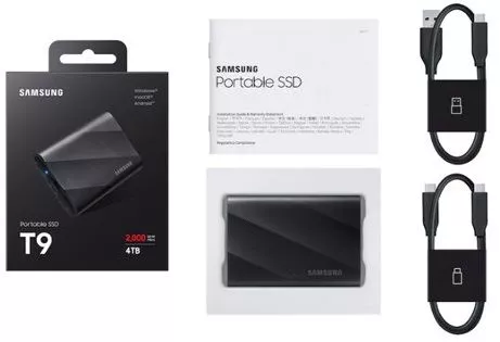 SAMSUNG 4TB PORTABLE T9 USB 3.2 GEN2X2 EKSTERNI SSD
