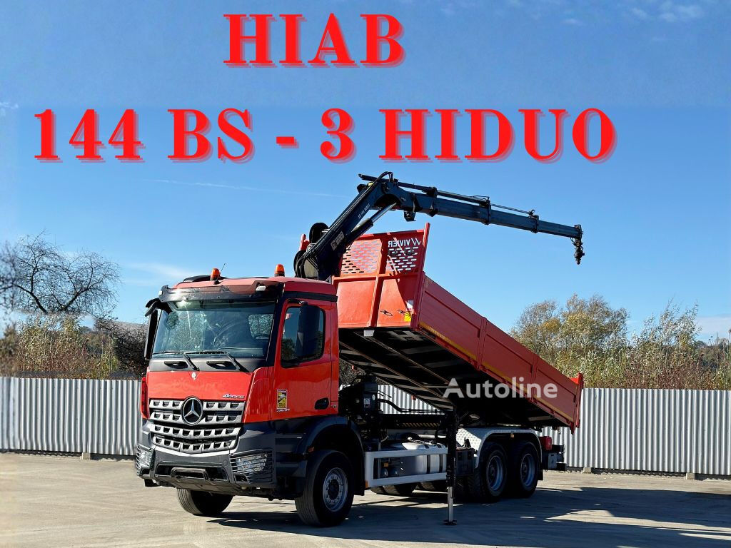 Mercedes-Benz AROCS 2640 *HIAB 144 BS - 3/FUNK + * 6x4 kiper