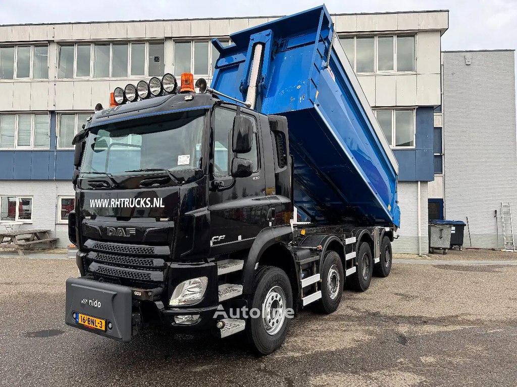 DAF CF 530 8X4 - FULL STEEL SUSP. - BIG AXLES + HYVA TIPPER kiper