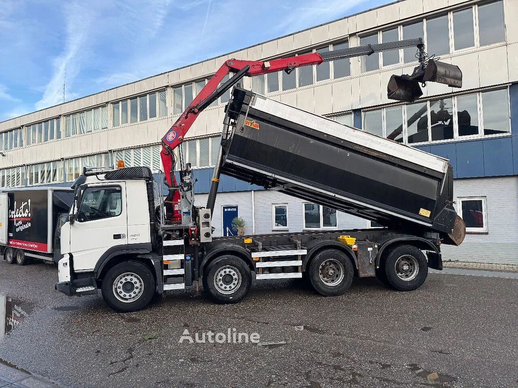 Volvo FMX 420 8X4 HMF 1643Z2 + REMOTE CONTROL + HYVA KIPPER kiper