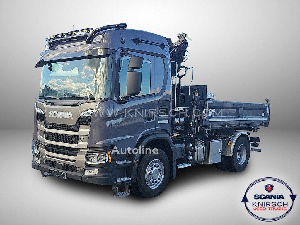 Scania G 320 B4x2NA 3-Seitenkipper Dautel mit Kran Hiab kiper