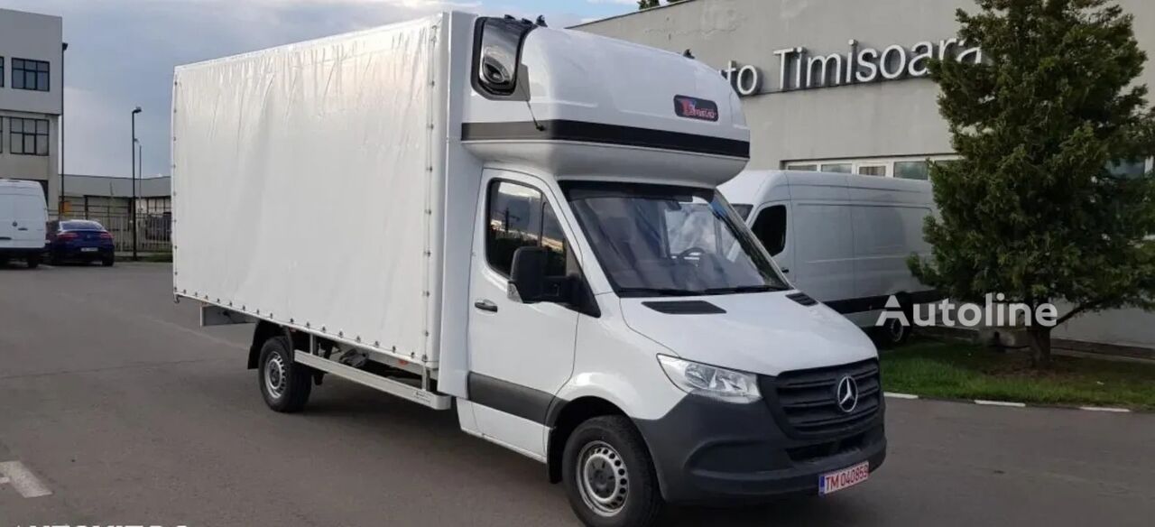 Novi Mercedes-Benz 317 Prelata Cabina de Dormit kamion s ceradom < 3.5t