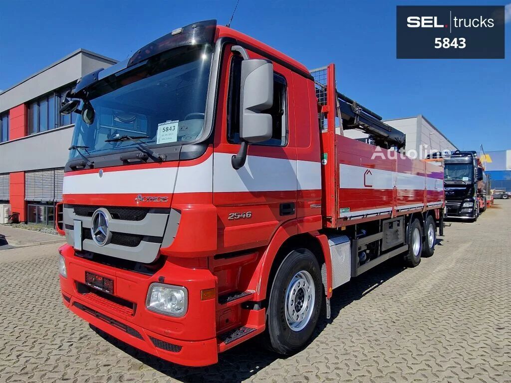 Mercedes-Benz Actros 2546 HIAB 166K / ADC 4,1t / Lenkachse kamion s ravnom platformom