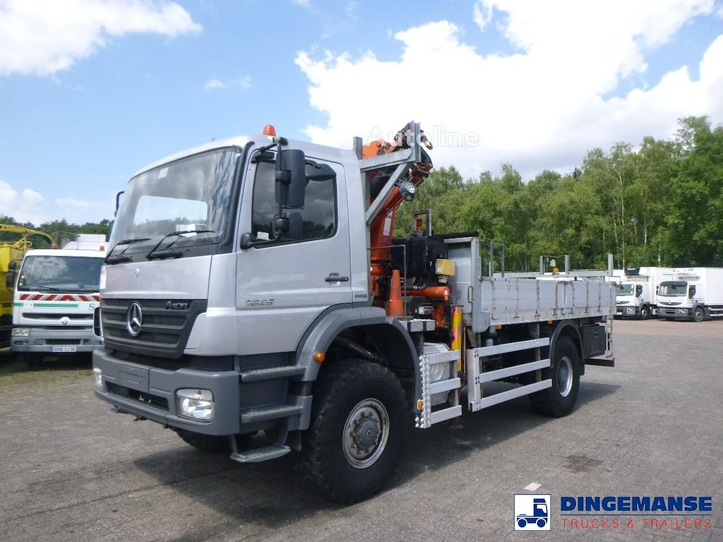 Mercedes-Benz Axor 1829 4x4 RHD + Atlas 85.2 A5L kamion s ravnom platformom