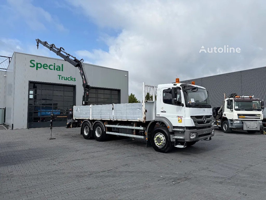 Mercedes-Benz Axor 2633 6x4 / Euro 5 / Hiab 166 D S-4 Hiduo kamion s ravnom platformom