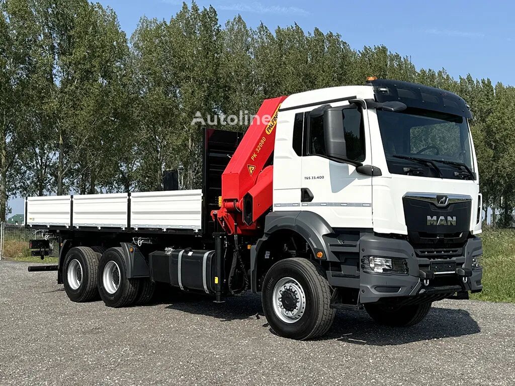 Novi MAN TGS 33.400 BB CH Crane Truck (2 units) kamion s ravnom platformom