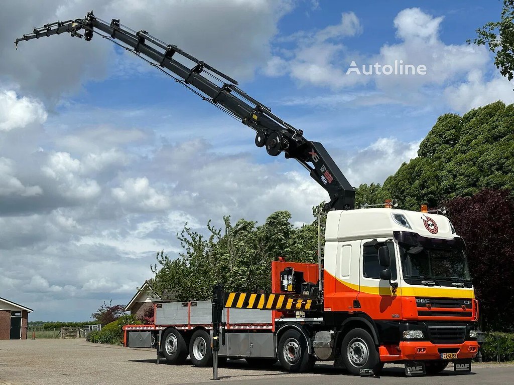 DAF CF 85 /410 !!8X2!!HIAB 47TM!!FLY-JIB!EURO5!! kamion s ravnom platformom