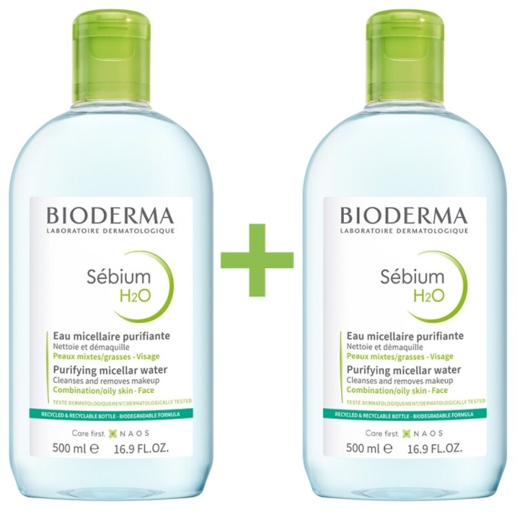 Bioderma Sebium micelarni rastvor 500ml+500ml