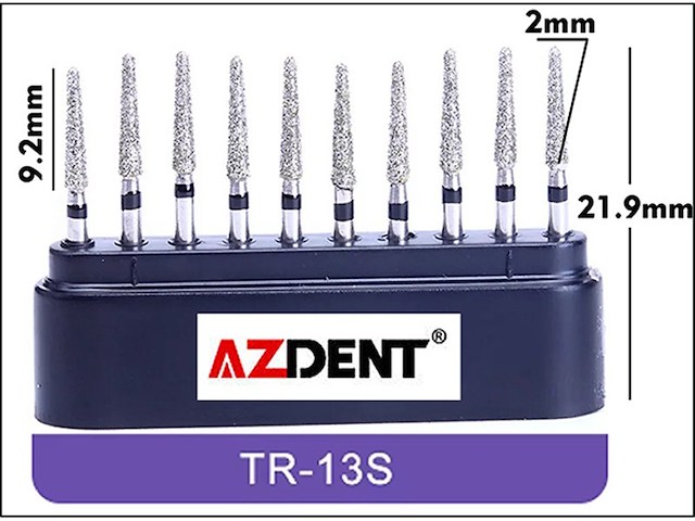 Dijamantski boreri za turbinu TR-13S Azdent