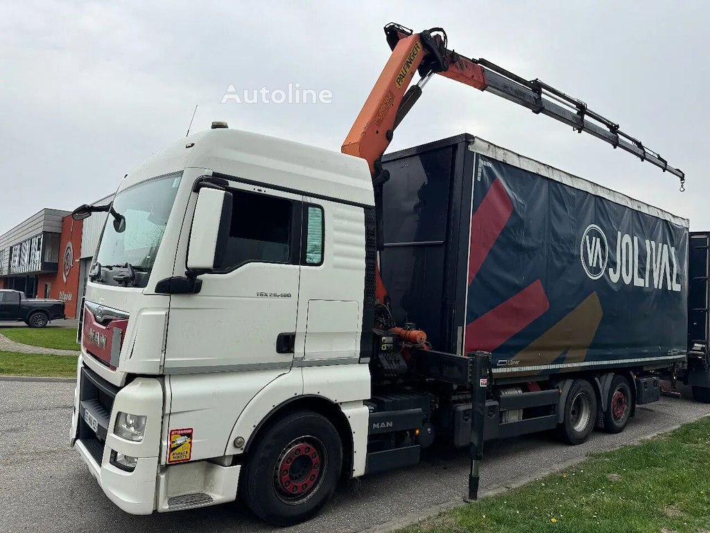 MAN TGX 26.480 6X2 - EURO 6 + PALFINGER PK20002 + REMOTE + LIFTING A kamion s ceradom