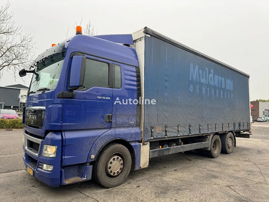 MAN TGX 26.400 6X2 - EURO 4 + LIFT + STEERING AXLE kamion sa klizna zavesa cerada