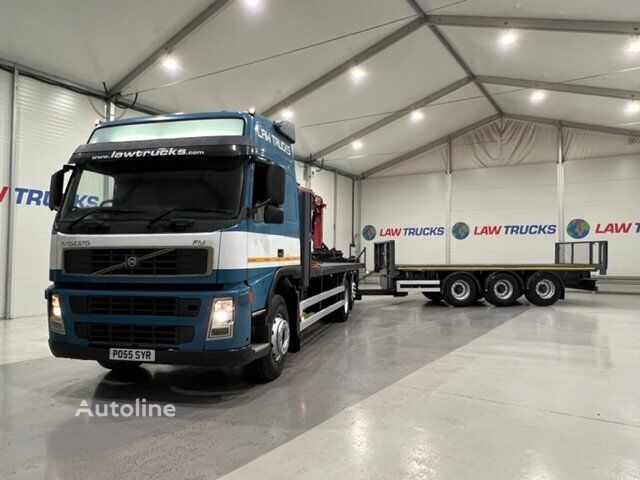 Volvo FM Flatbed Brick Grab Drawbar Manual kamion platforma