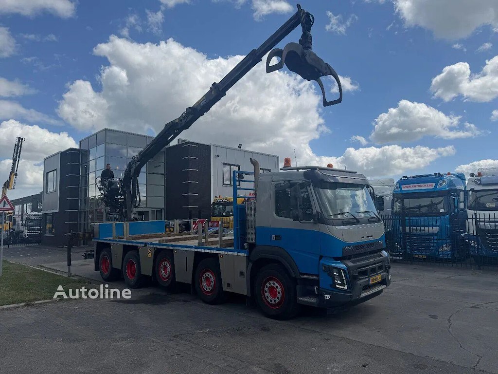 Volvo FMX 460 10X4 HIAB J2640ZT + HULTDINS GRIJPER HUB REDUCTION kamion platforma