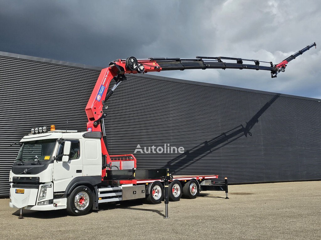 Volvo FM 500 8x4*4 / HMF 5020 K6 + JIB K4 / CRANE - KRAN kamion platforma