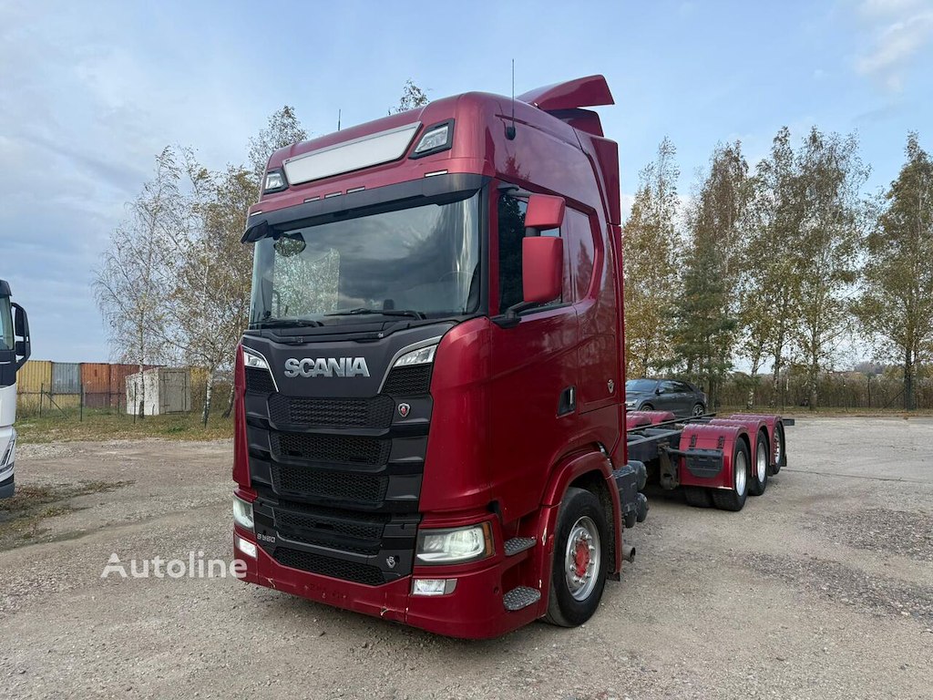 Scania S580 V8 8x4 without EGR kamion šasija