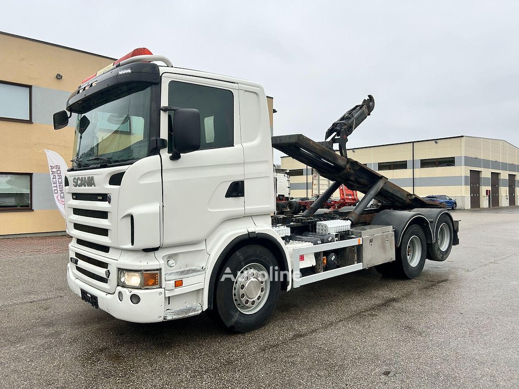 Scania R500 6X2 EURO4 + ZETTERBERGS HOOKLIFT kamion rol kiper