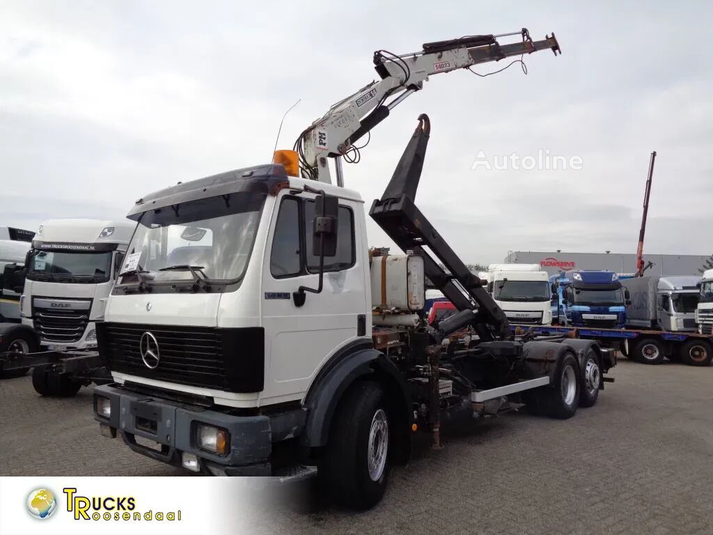 Mercedes-Benz SK 2433 + Semi-Auto + PTO + Serie 14 Crane + 3 pedals kamion rol kiper