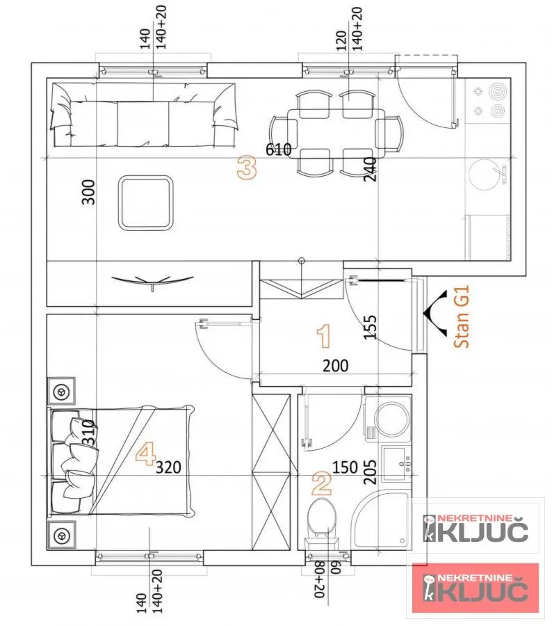 VETERNIČKA RAMPA, 32m2, Jednoiposoban, Novogradnja
