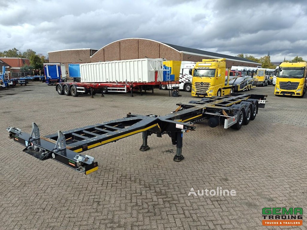 Pacton TXC343 3-axle SAF - Disc brakes - Lift axle - Fixed head - All c poluprikolica za prevoz kontejnera