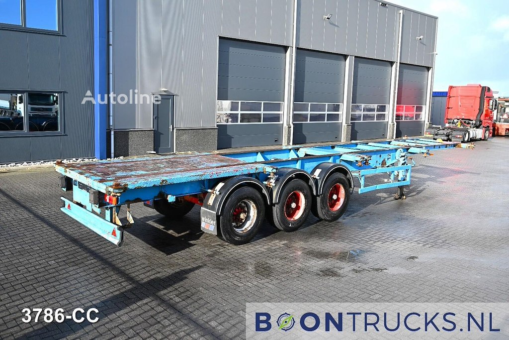Blumhardt Cont.-Sal 40.24 E FIXED CHASSIS | 2x20-30-40ft * STEEL SUSPENSIO poluprikolica za prevoz kontejnera
