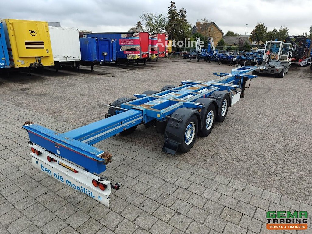 Pacton TXC343 3-axle Valx - Multi - Disc brakes - Lift axle - 3x extend poluprikolica za prevoz kontejnera